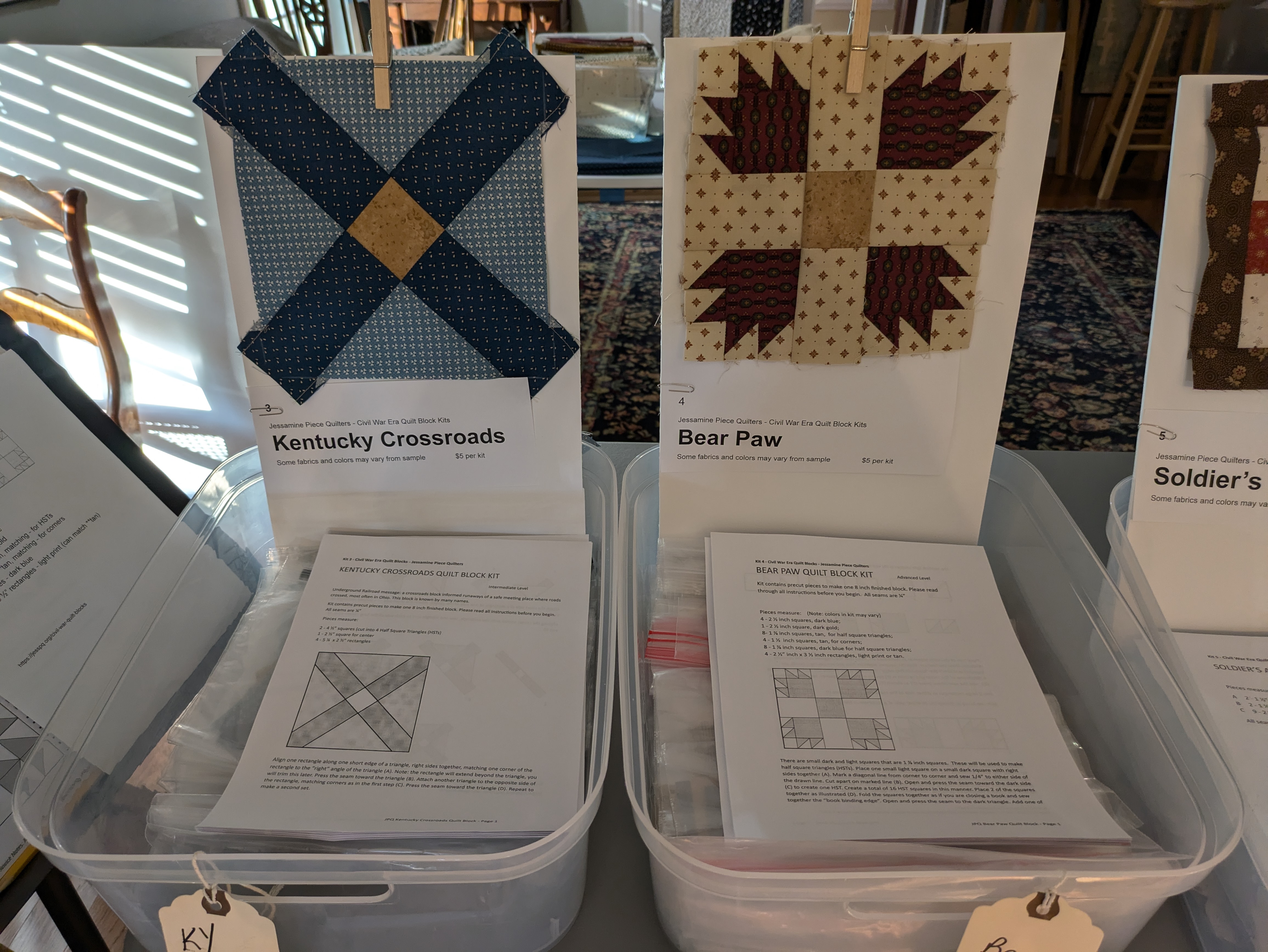 Civil War Quilt Blocks – Jessamine Piece Quilters